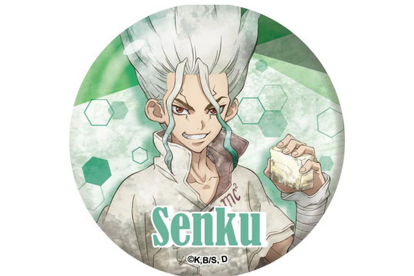 Dr.STONE グランジアート 缶バッジ 石神千空【7月11日締切】【8月下旬発売予定】 | 缶バッジ短納期製作POTOMブログ